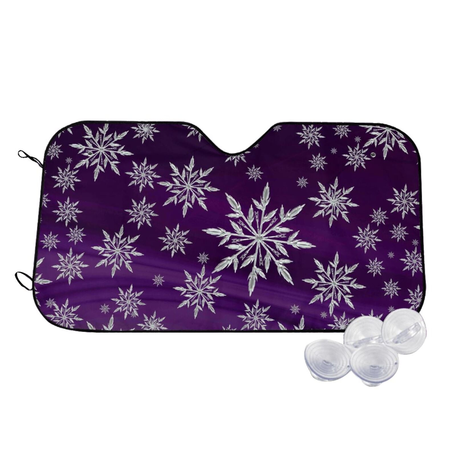 Daiia Snowflake Gradient Purple Windshield Sun Shade for Car SUV Truck ...