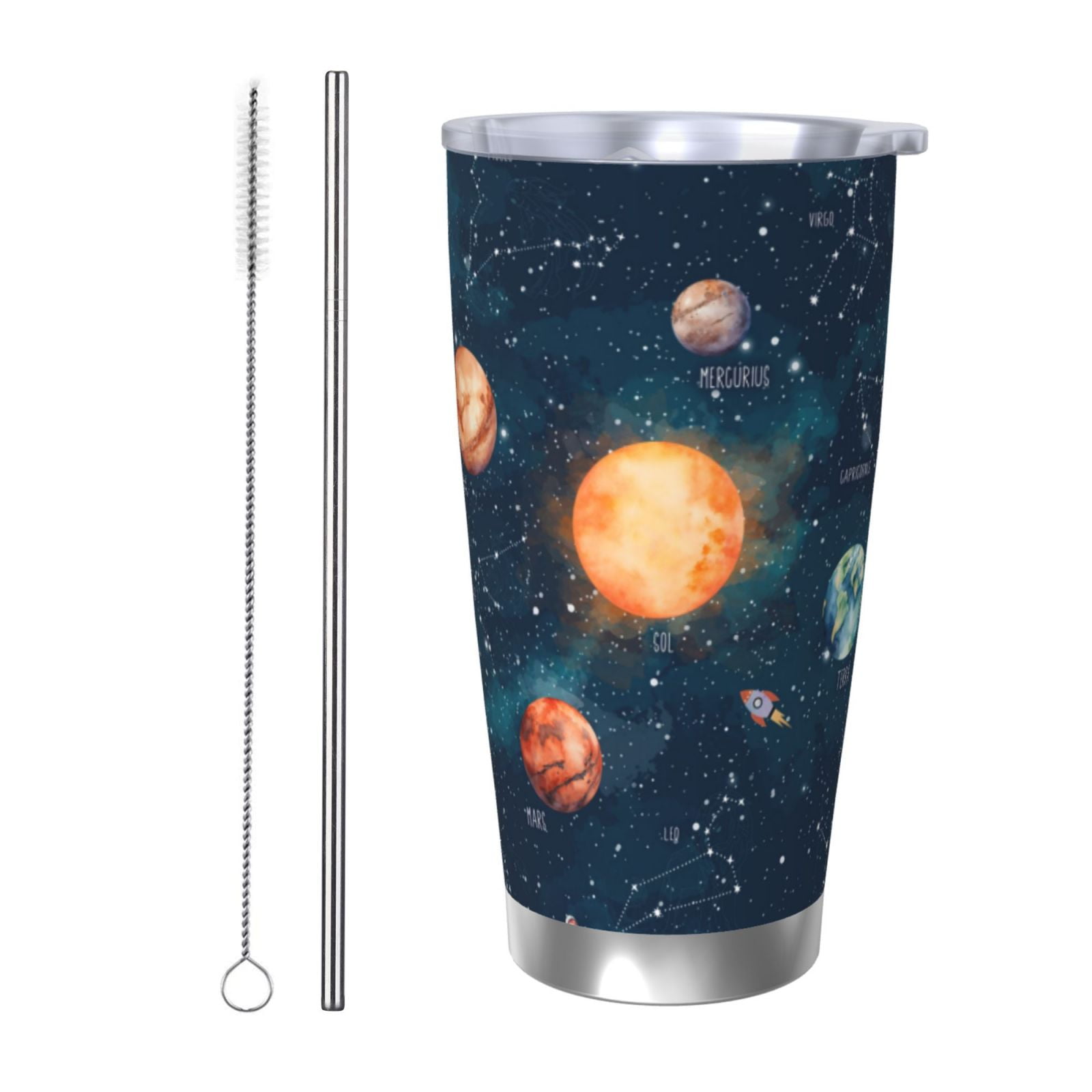 Daiia Solar System And Planets Printed 20oz Insulated Coffee Cup with ...