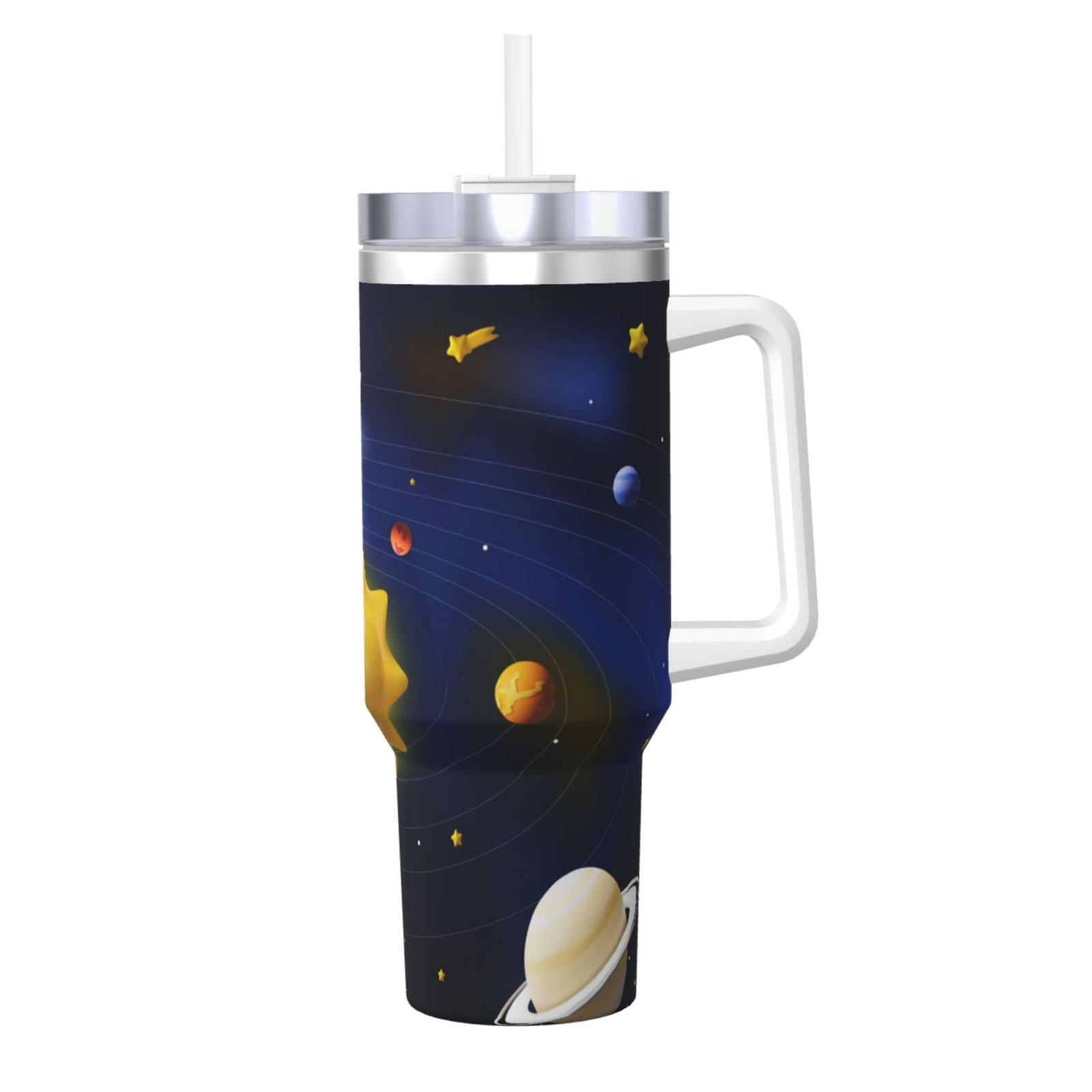 Daiia Solar System Printed 40 oz Tumbler with Handle,Ice Bully ...