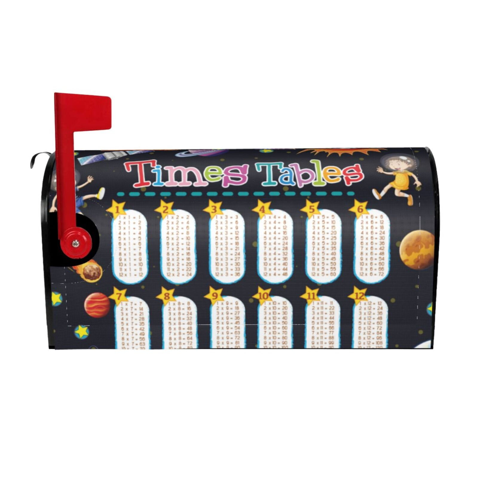 Daiia Space Math Times Tables Mailbox Cover , Magnetic Welcome Mailbox ...