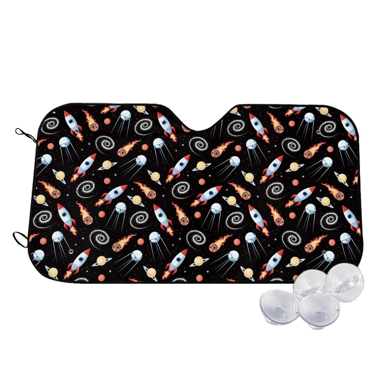 Daiia Space Rocket Windshield Sun Shade for Car SUV Truck (Small ), Car ...