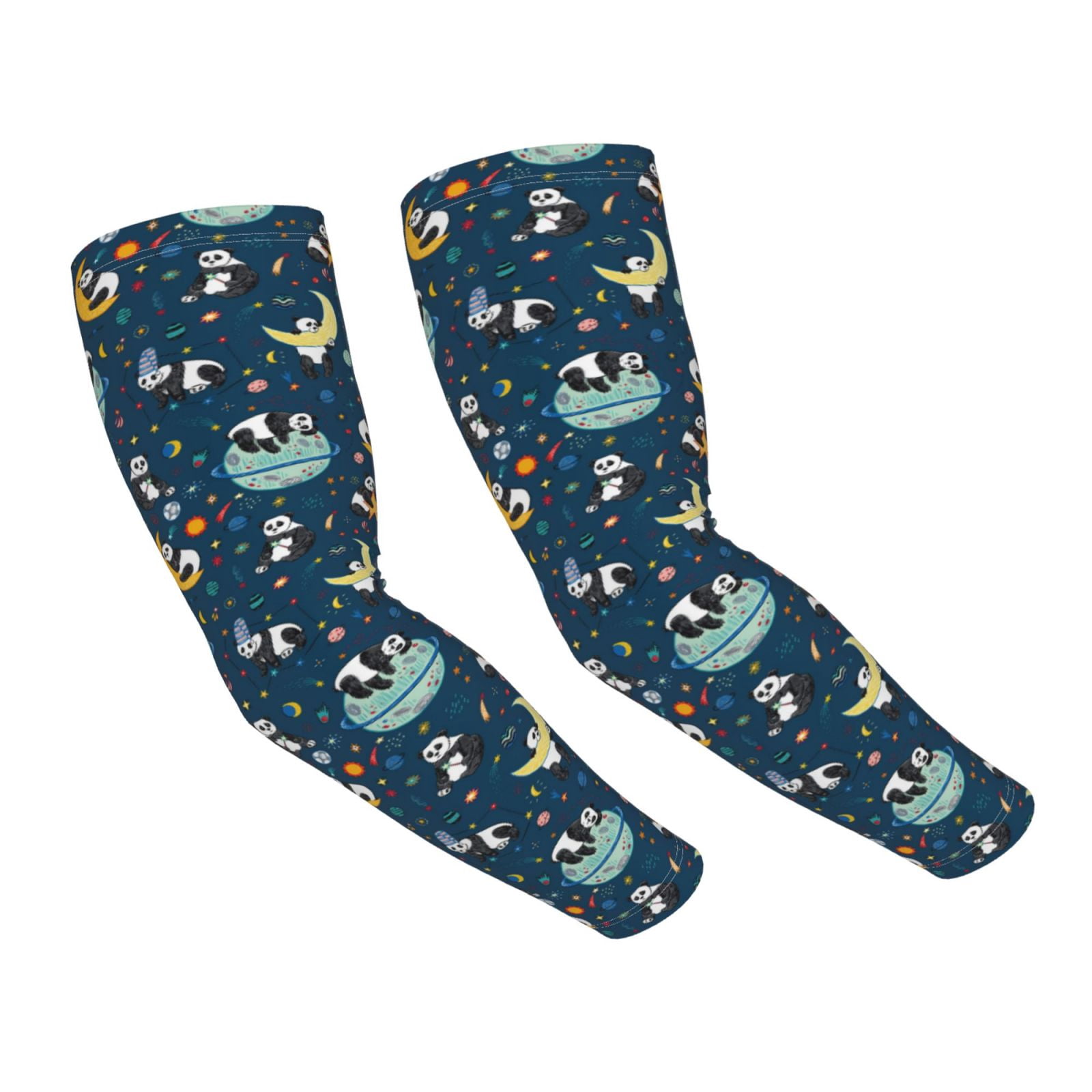 Daiia Space Sleeping Panda UV Sun Protection Arm Sleeves - Cooling ...
