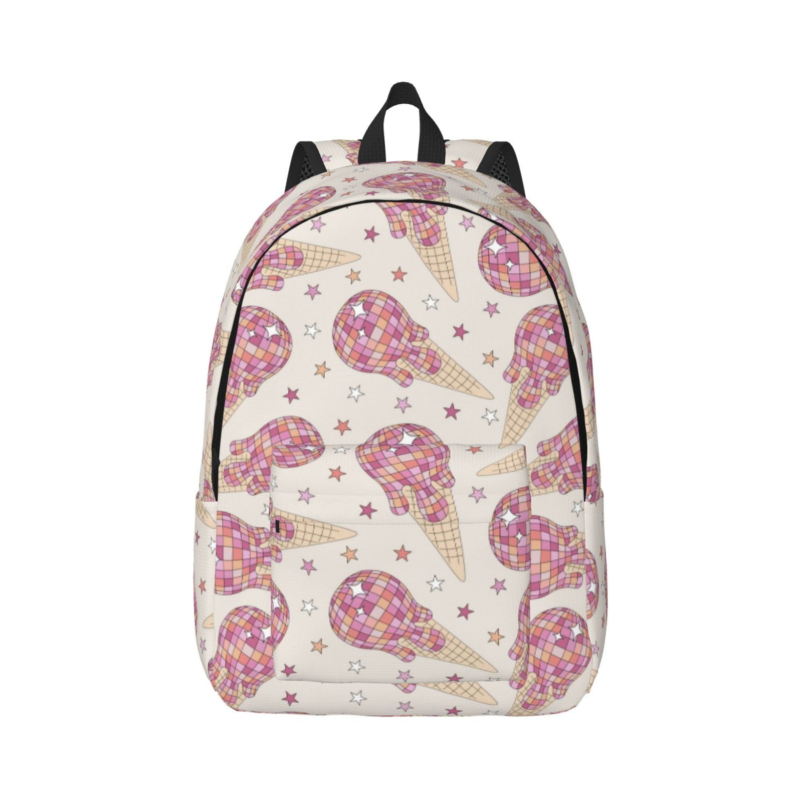 Daiia Sparkling Ice Cream Vintage Canvas Backpack for Men and Women ...