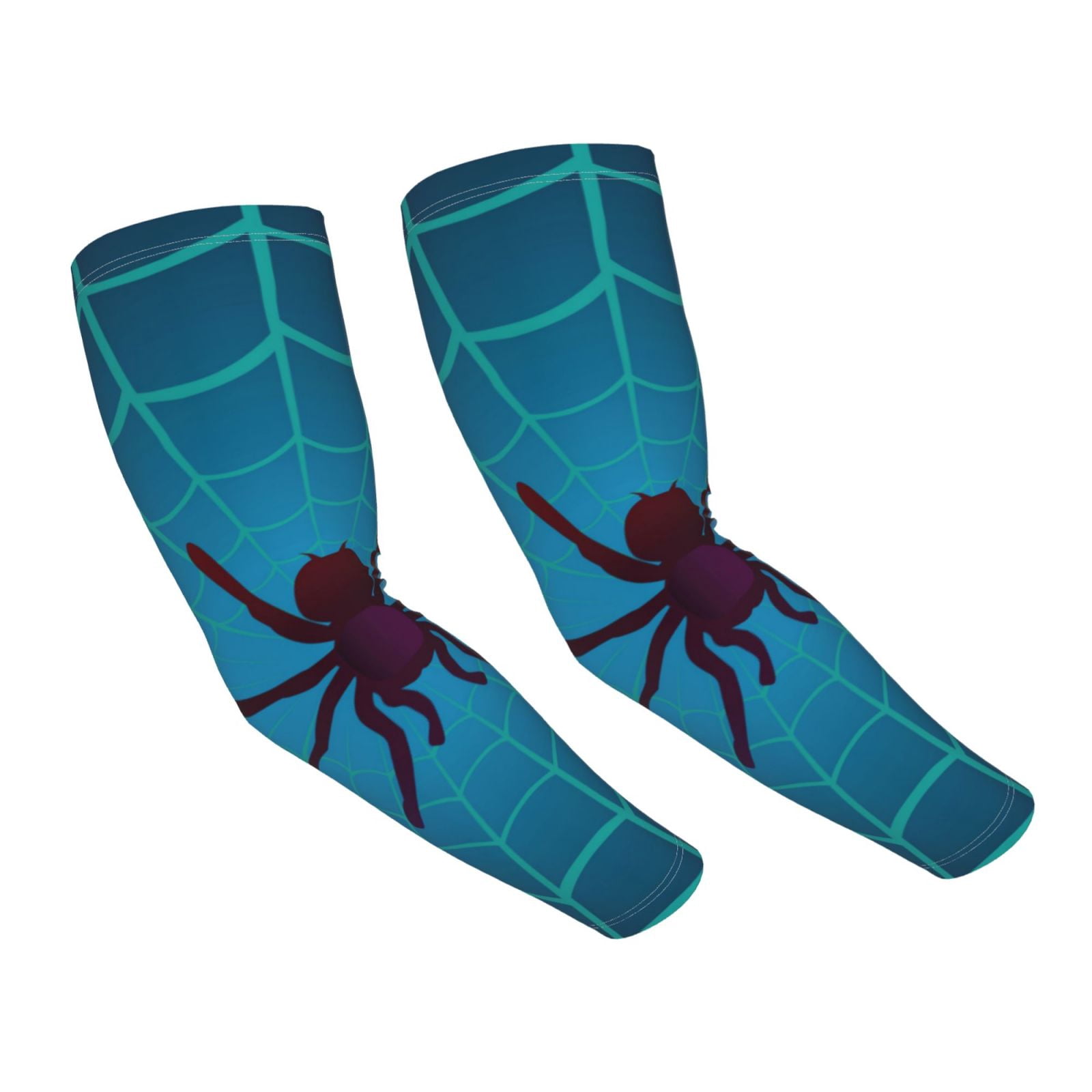 Daiia Spider And Cobweb UV Sun Protection Arm Sleeves - Cooling ...