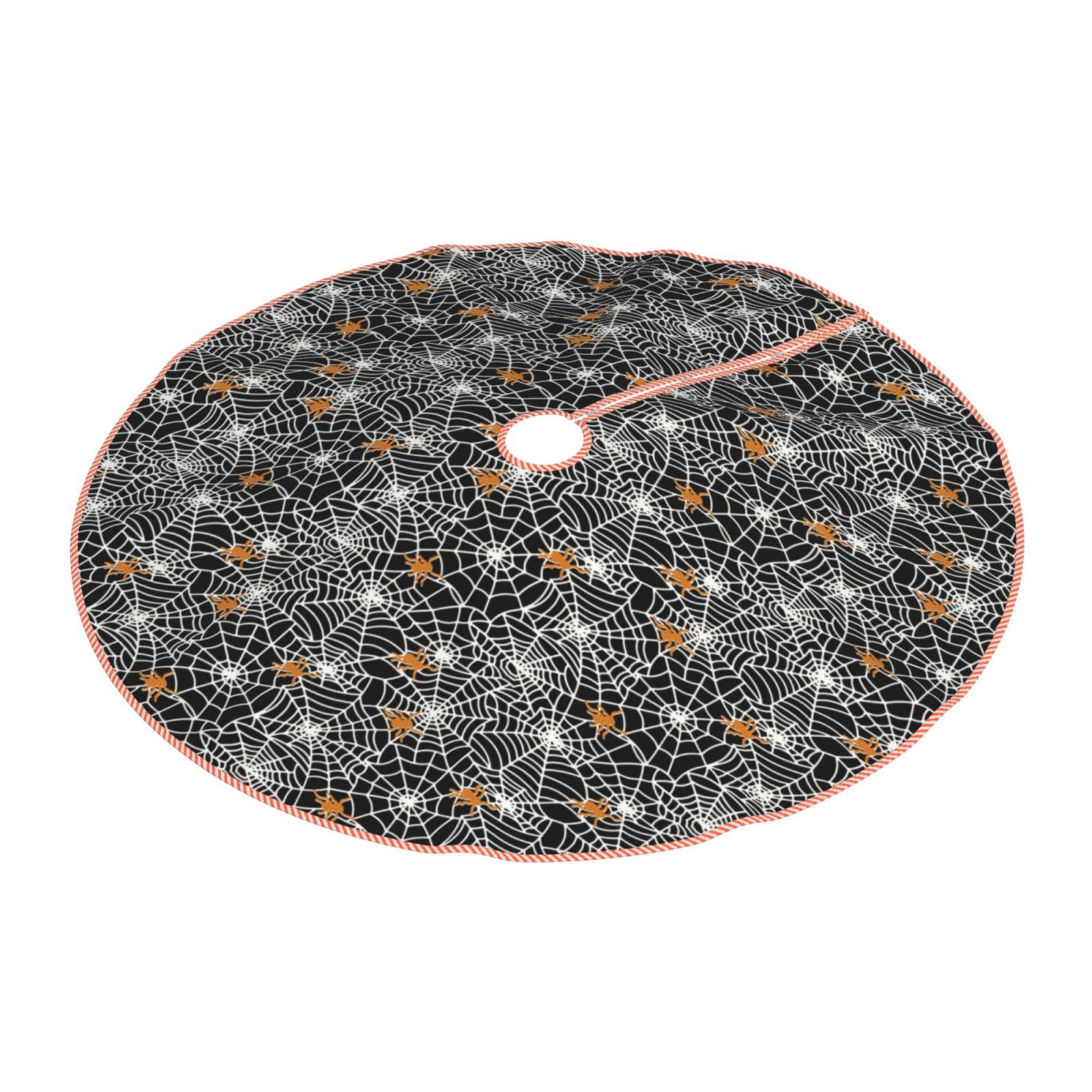 Daiia Spider Cobweb Drawing Merry Christmas Tree Skirt , Xmas Large ...