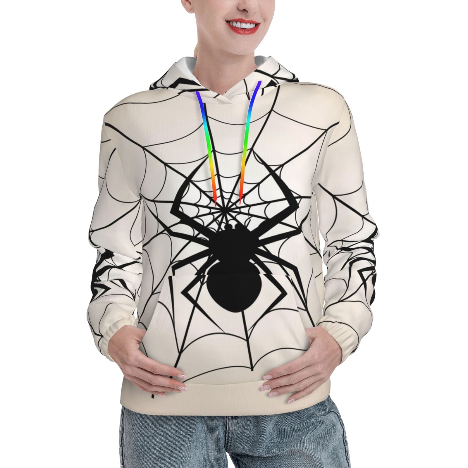 Daiia Spiders On The Web 1 Pattern Women's Fashion Hoodies ...