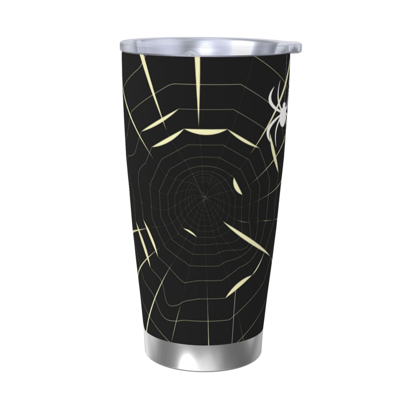 Daiia Spiders On The Web Printed 20oz Insulated Coffee Cup with Straw ...