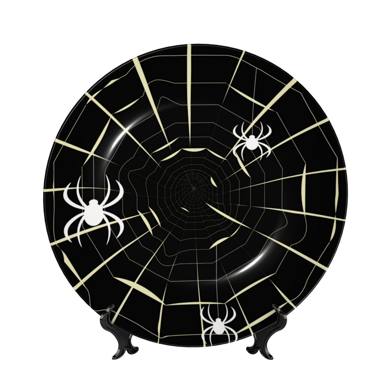 Daiia Spiders On The Web Printed Pattern Ceramic Plate Dinner Plates ...