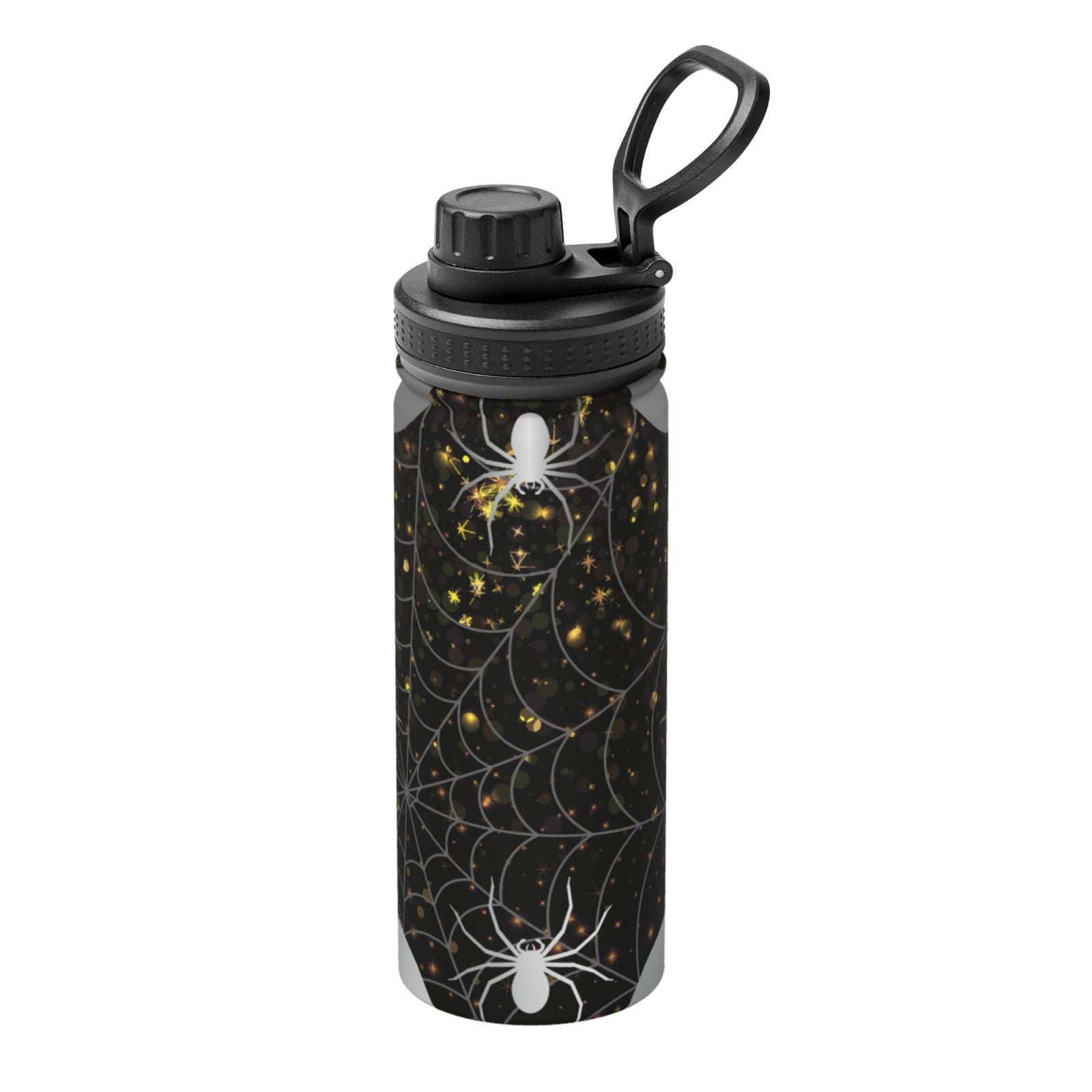 Daiia Spiderweb Bats And A Spider Printed 18 OZ Sports Insulated Kettle ...
