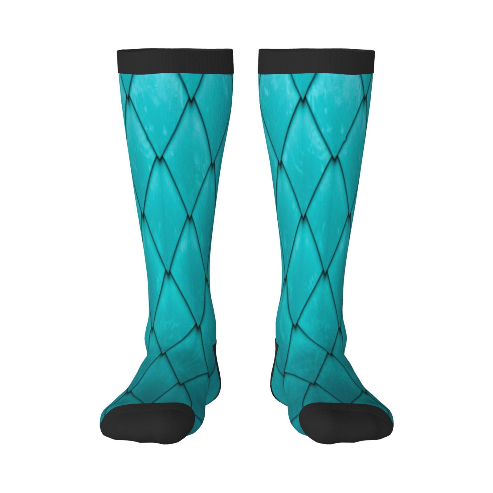 Daiia Sports Socks Diamond Shaped Printed Novelty Crew Socks for Men ...