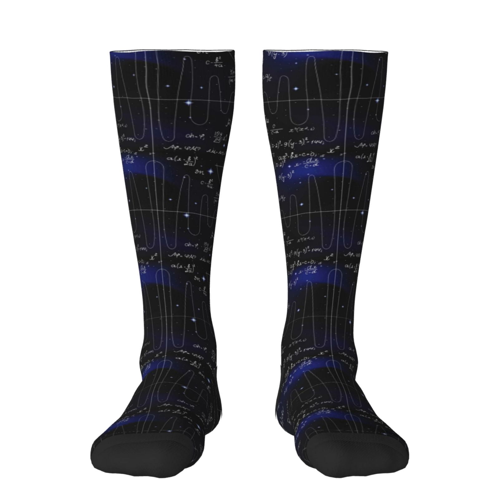 Daiia Sports Socks Mathematica Science Printed Novelty Crew Socks for ...
