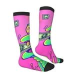 Daiia Sports Socks Psychedelic Cartoon Frog Printed Novelty Crew Socks ...