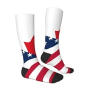 4 Pairs Mens USA Crew Socks Cushioned Black Sport Dress Hiking Camp 10 ...