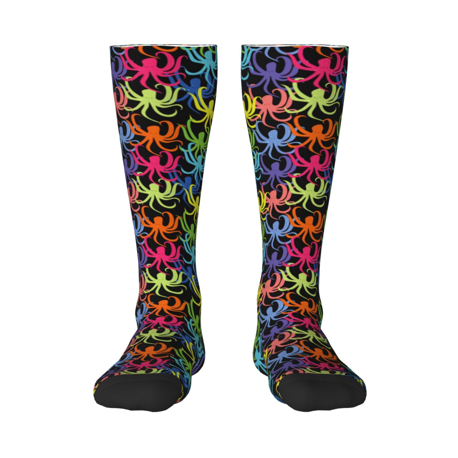 Daiia Sports Socks cartoon octopus Printed Novelty Crew Socks for Men ...