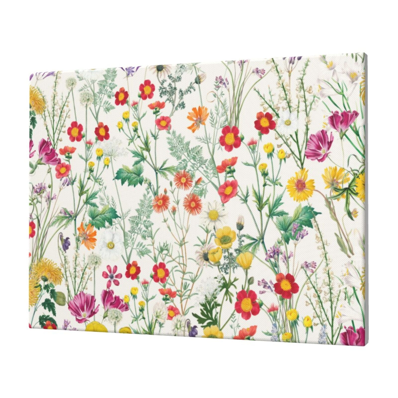 Daiia Spring floral Print Canvas Decorative Picture – 30x40in Artistic ...