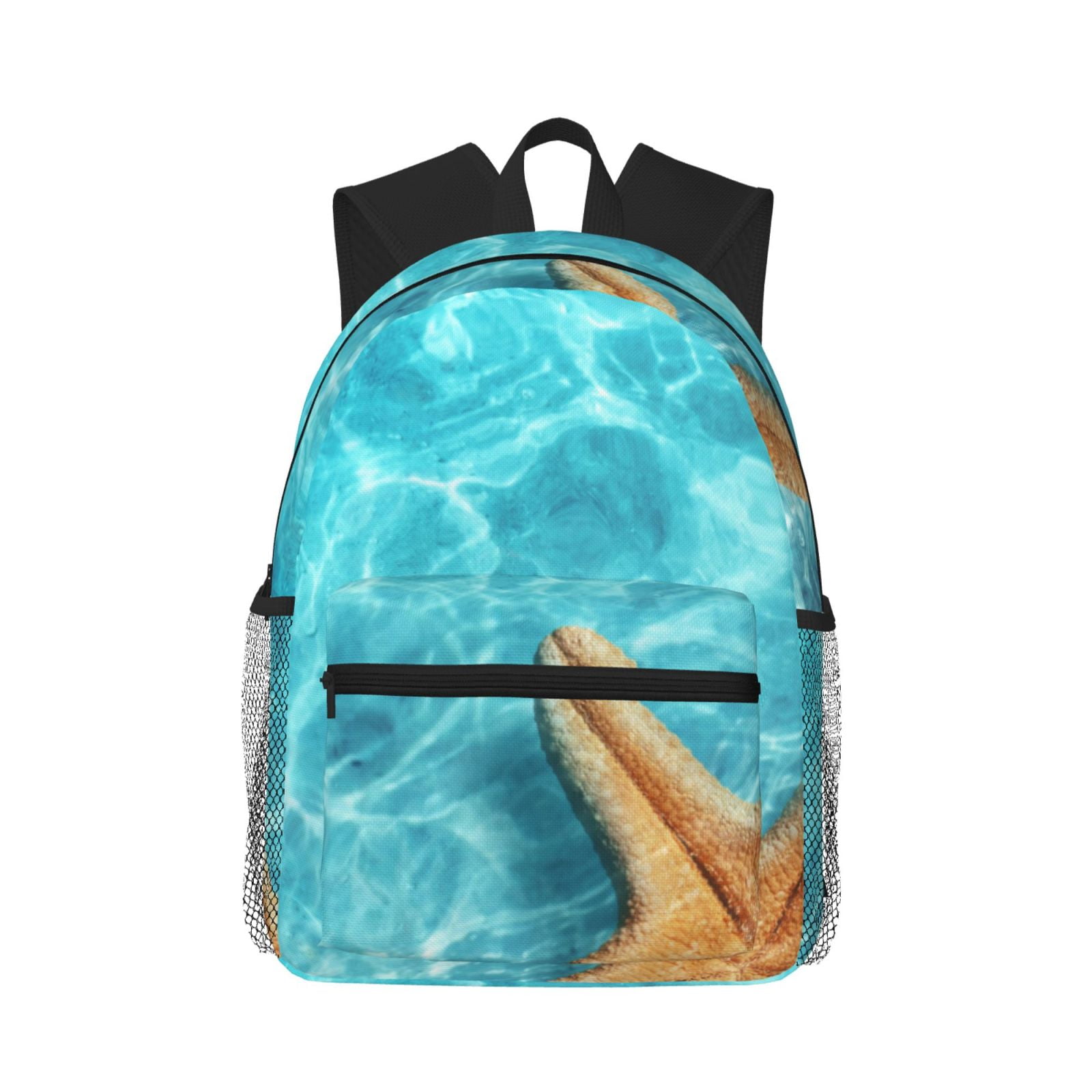 Daiia Starfish And Seashell On The Beach 1 School Backpack for Men ...