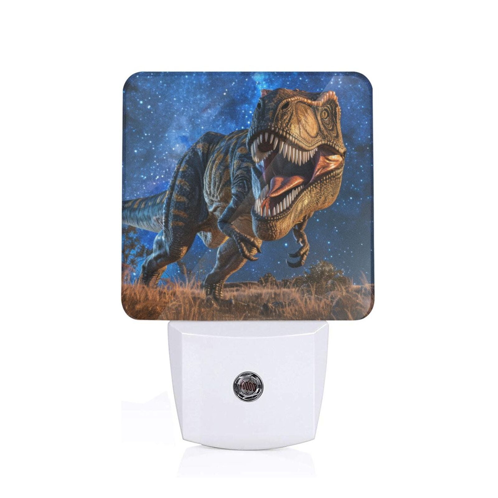 Daiia Starry Night Charging Dinosaur Pattern Plug-in LED Backlit Night ...