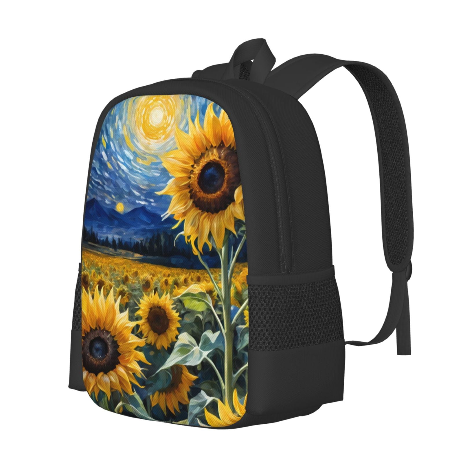 Daiia Starry Sky Sunflower Backpack for Men and Women -Durable Backpack ...