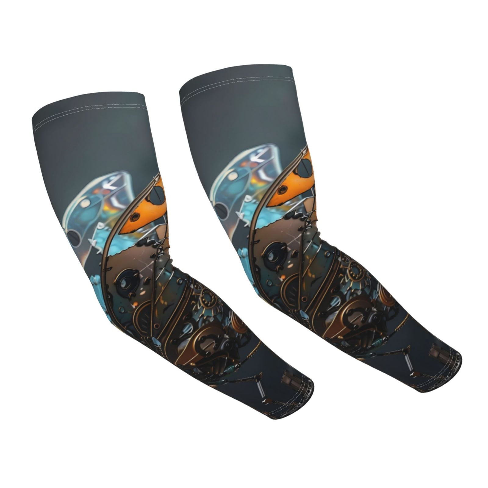 Daiia Steampunk Mechanical Butterfly UV Sun Protection Arm Sleeves ...