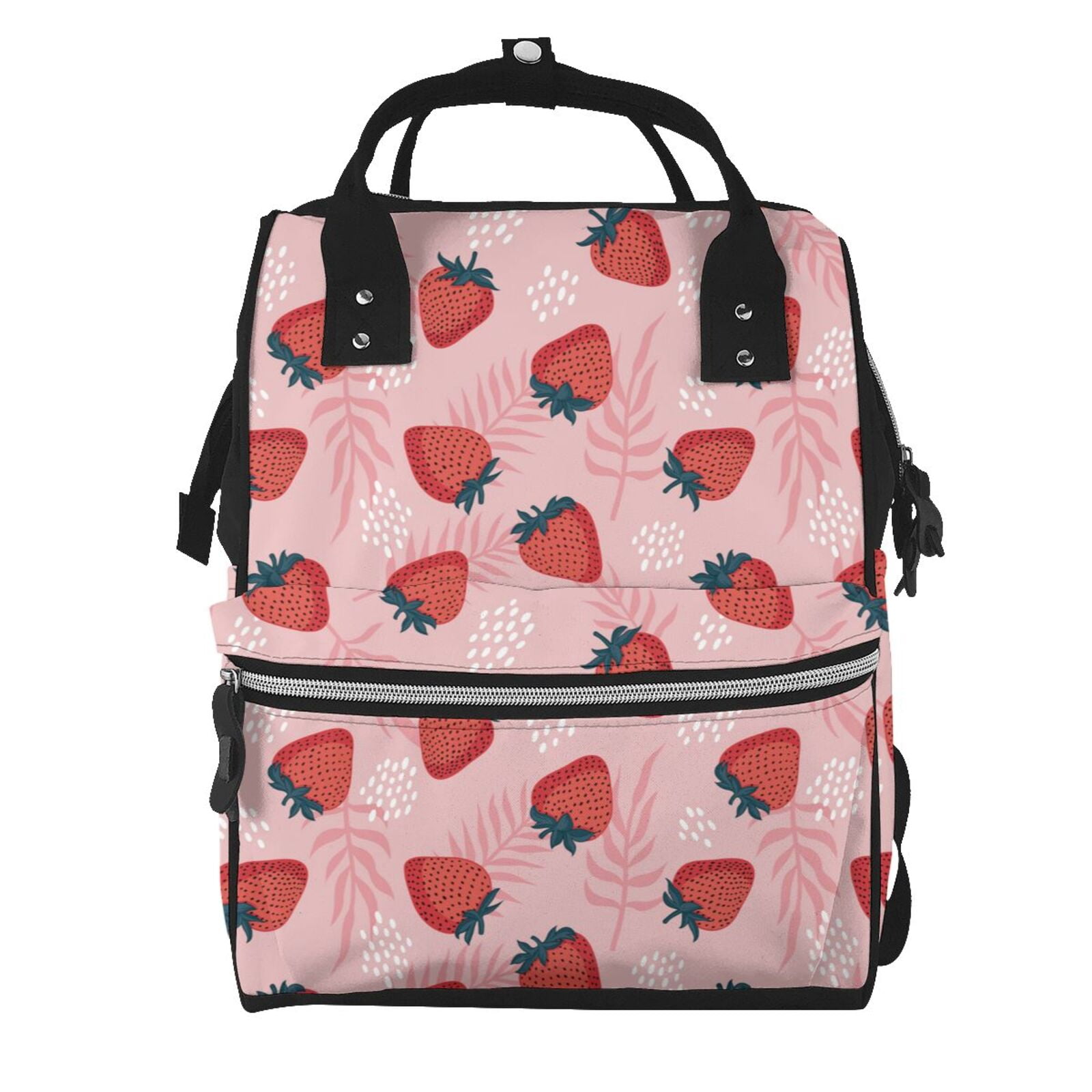 Daiia Strawberries Large Capacity Baby Bag Waterproof Stylish Diaper ...