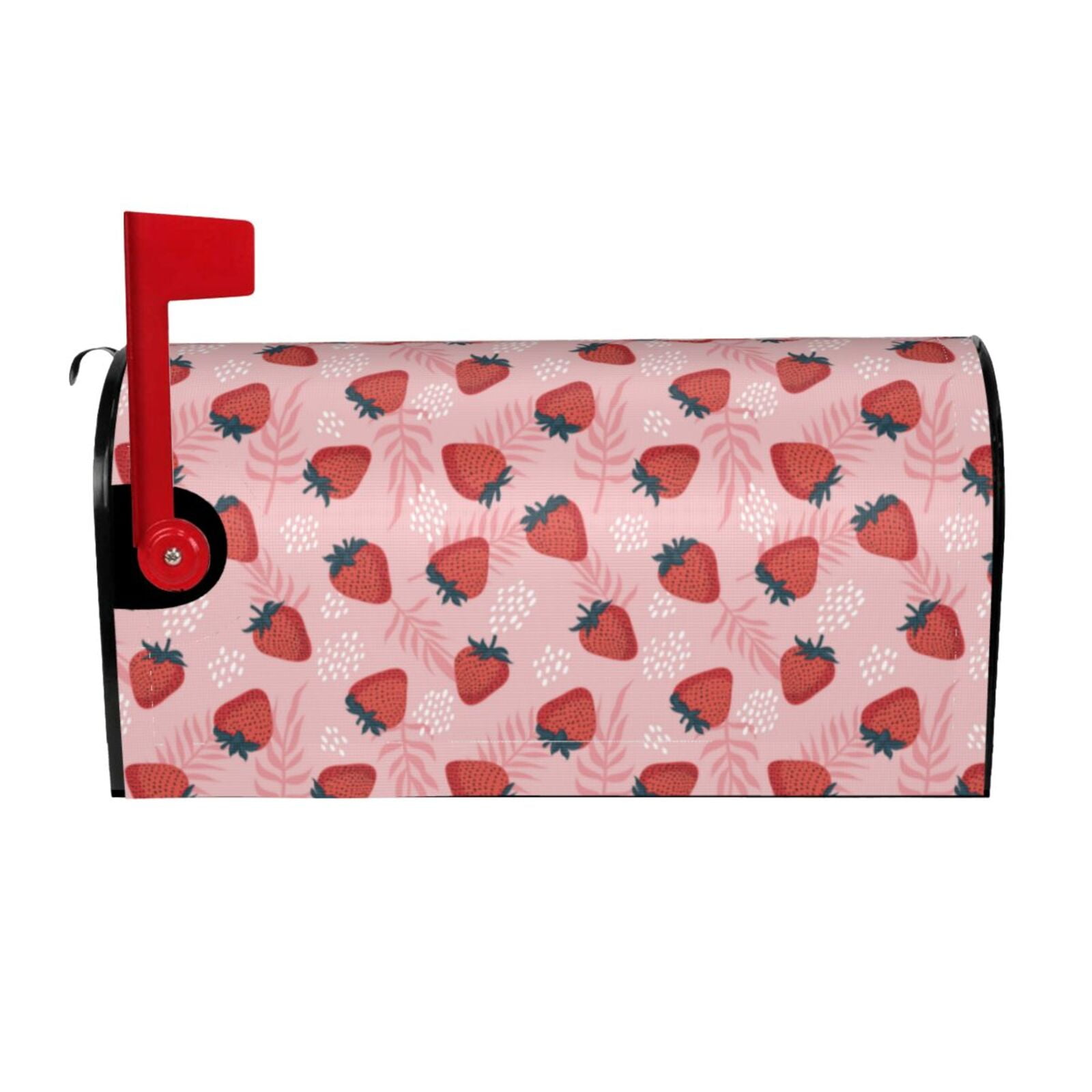 Daiia Strawberries Mailbox Cover , Magnetic Welcome Mailbox Wraps Post ...