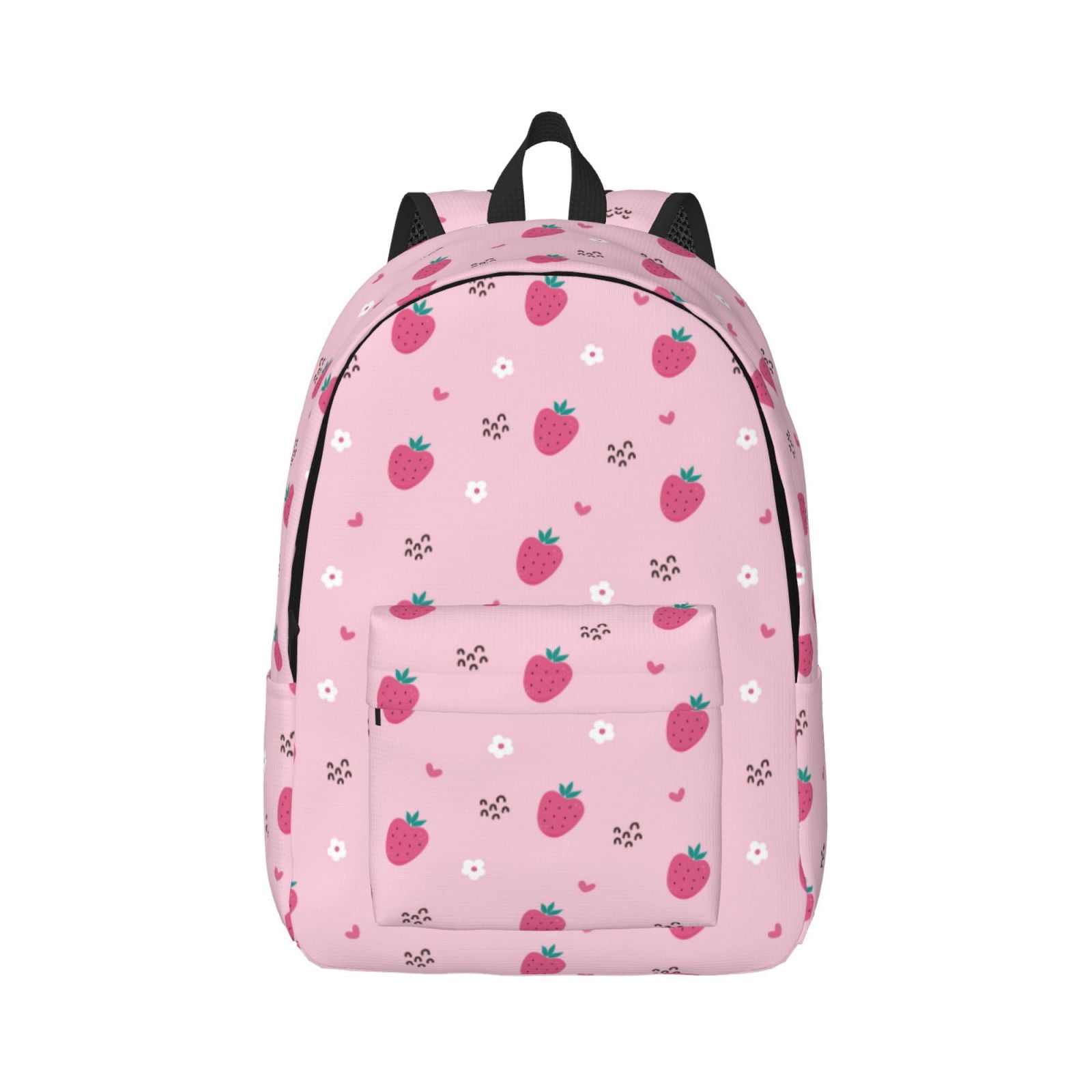 Daiia Strawberries Vintage Canvas Backpack for Men and Women ,Hiking ...