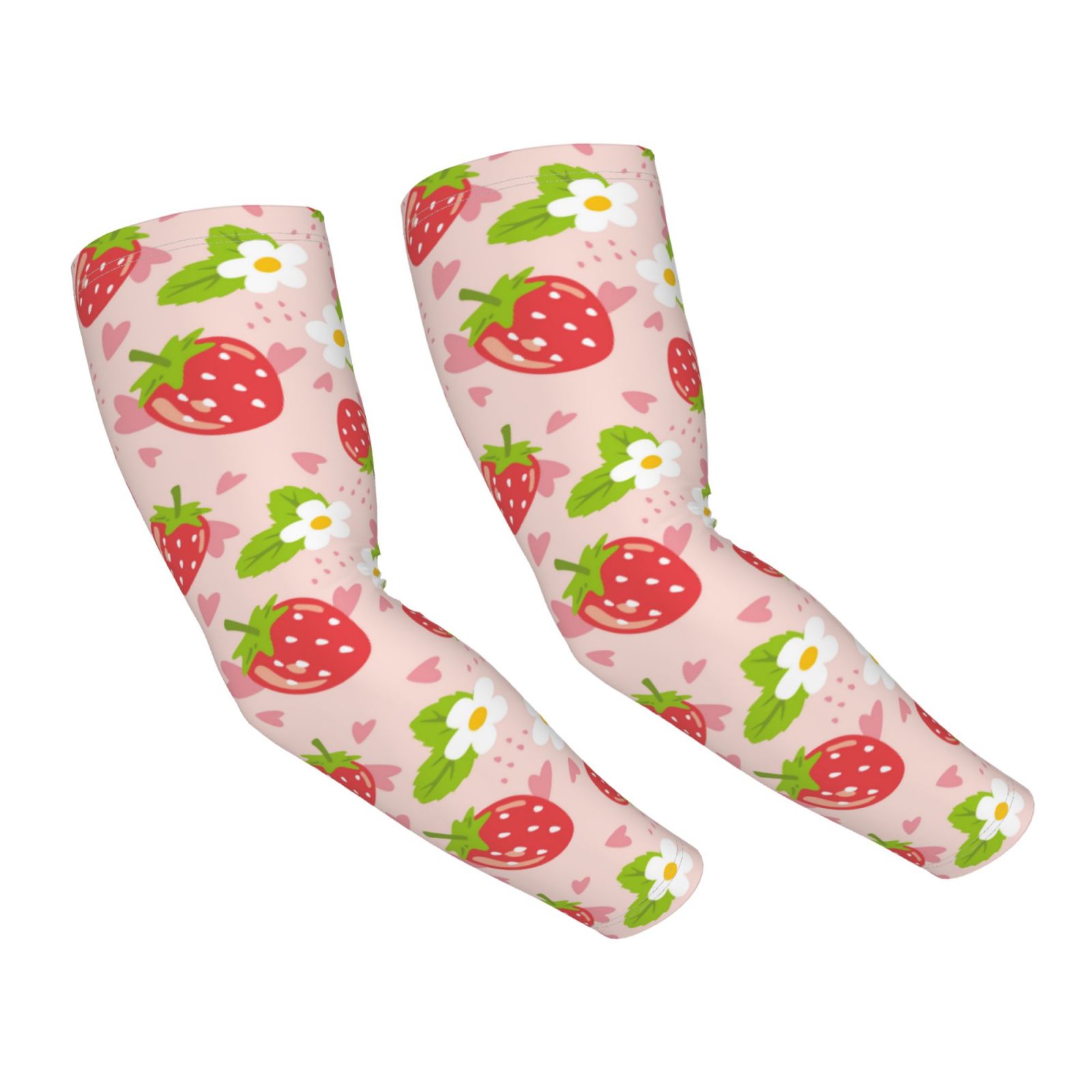 Daiia Strawberry Floral UV Sun Protection Arm Sleeves - Cooling ...