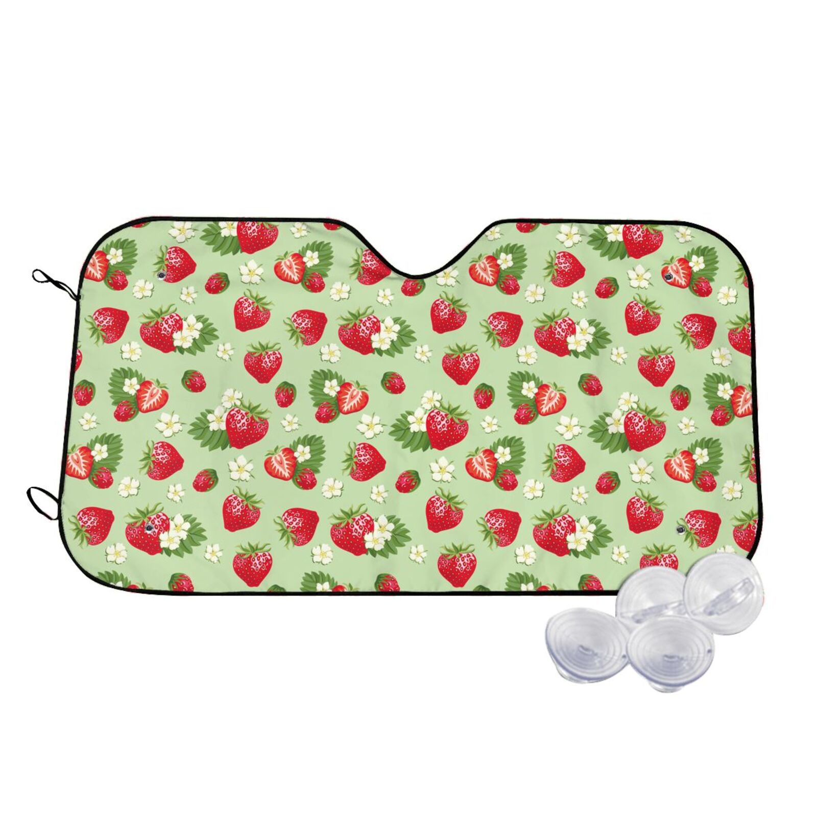 Daiia Strawberry Floral Windshield Sun Shade for Car SUV Truck ( ), Car ...