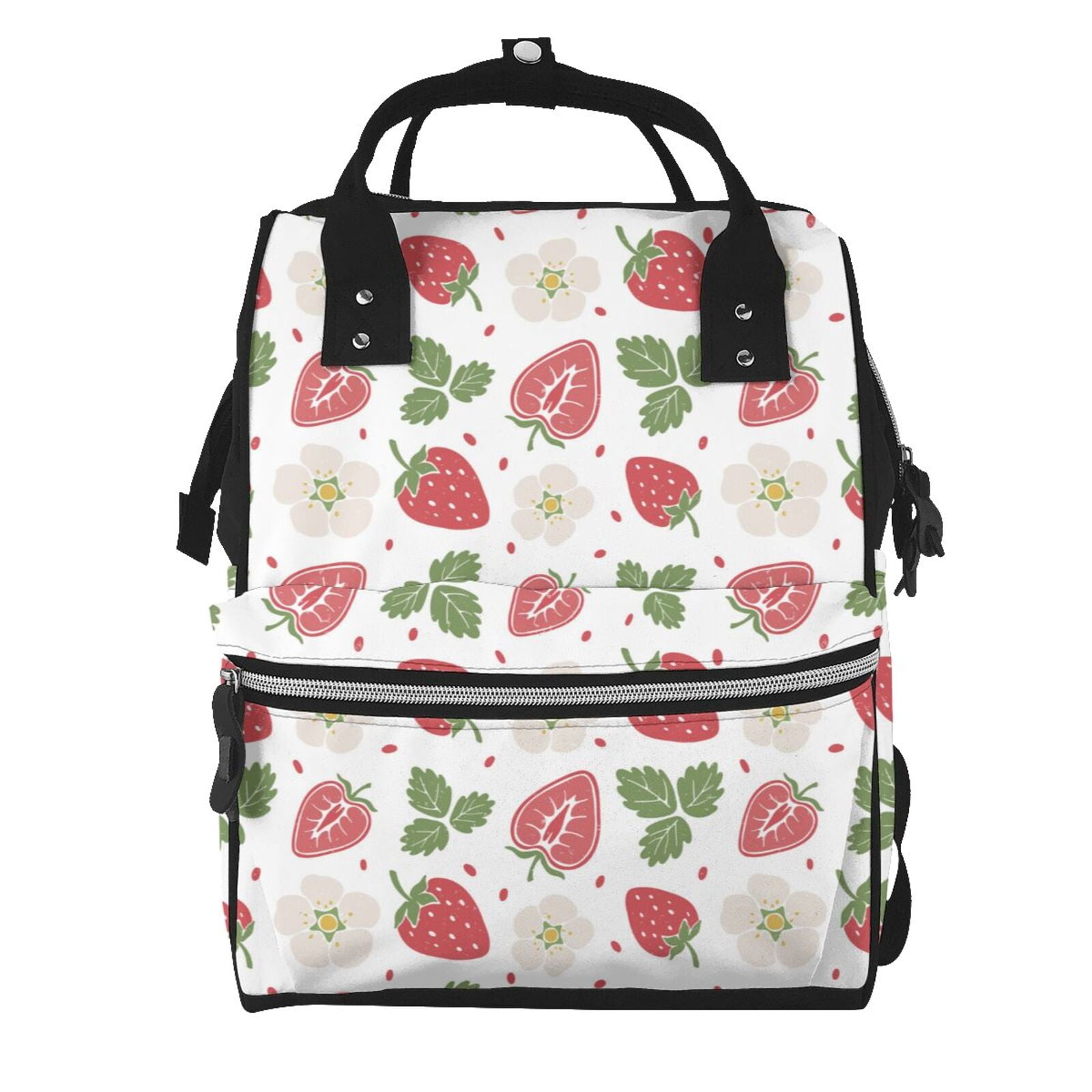 Daiia Strawberry Large Capacity Baby Bag Waterproof Stylish Diaper Bag ...