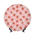 Daiia Strawberry Printed Pattern Ceramic Plate Dinner Plates Bone China ...