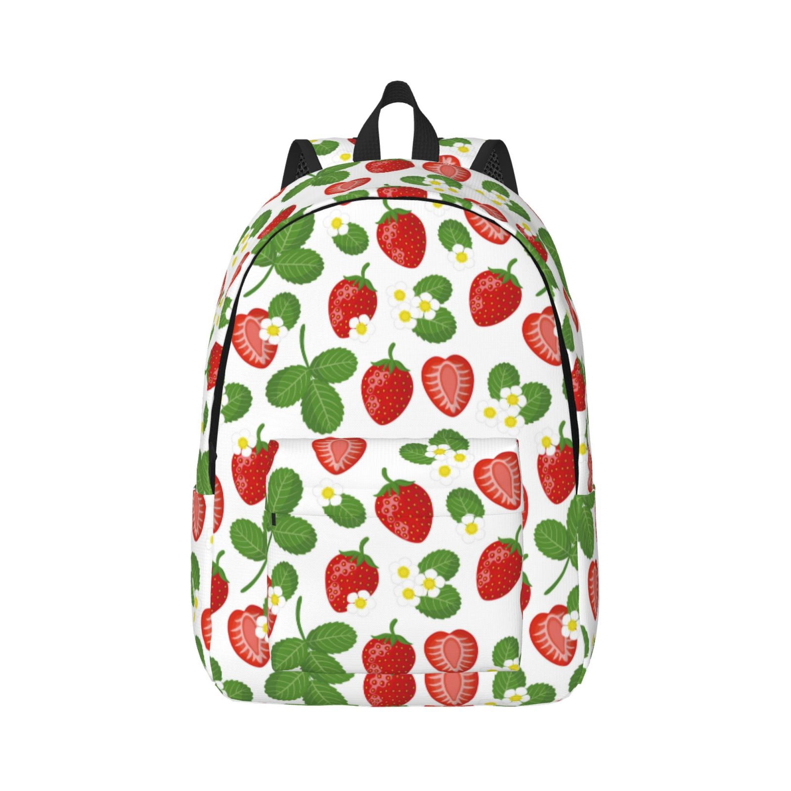 Daiia Strawberry Vintage Canvas Backpack for Men and Women ,Hiking ...