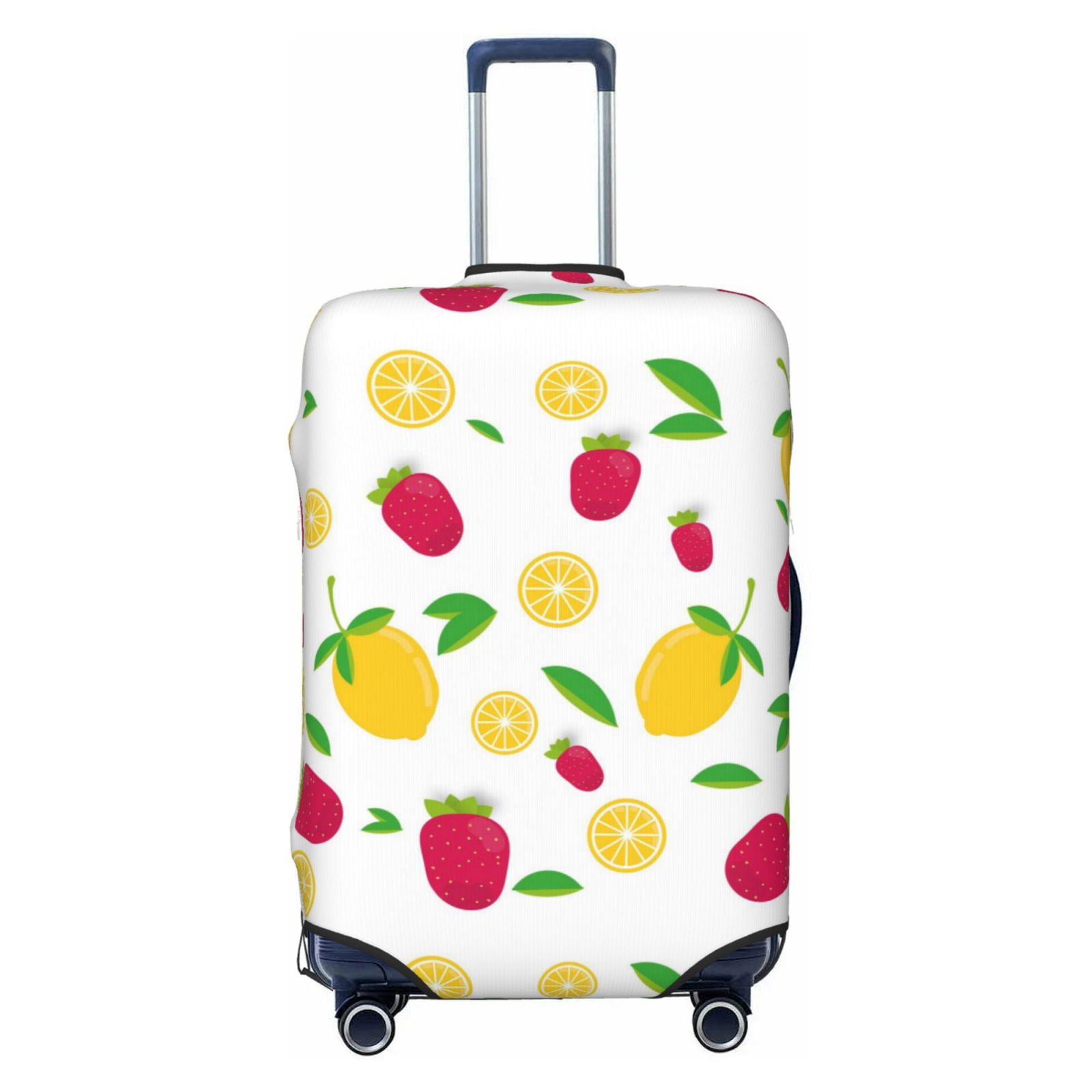 Daiia Strawberry and Lemon Luggage Cover, Thickened Washable Travel ...
