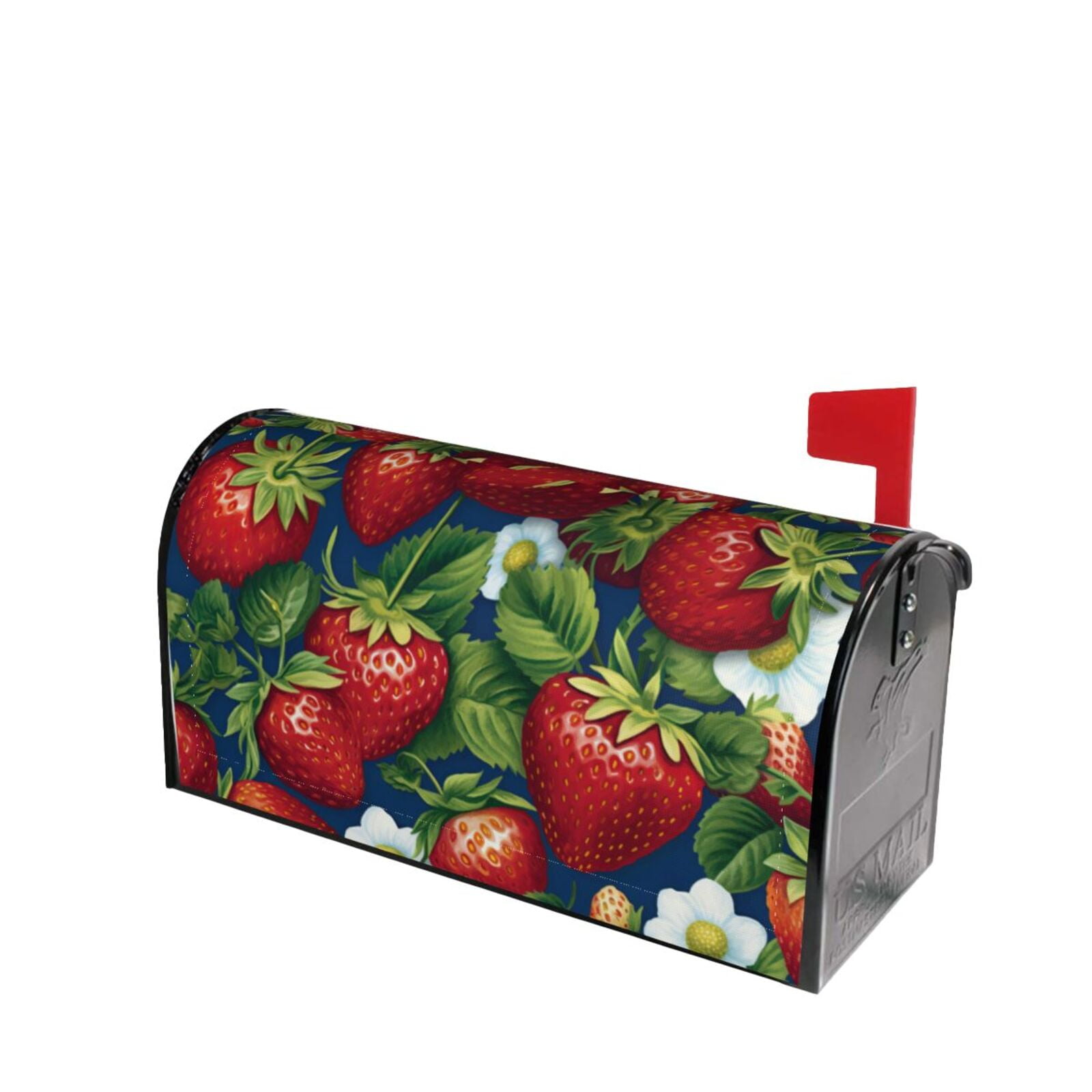 Daiia Strawberry2 Mailbox Cover , Magnetic Welcome Mailbox Wraps Post ...