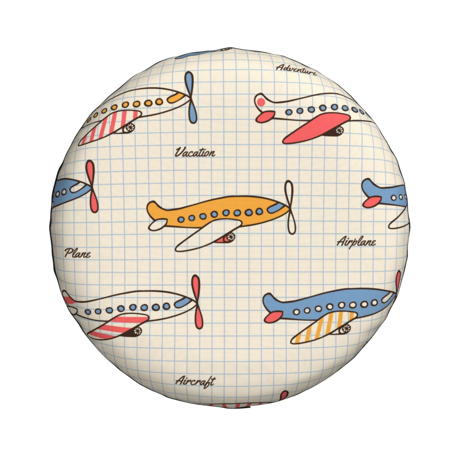 Daiia Striped Vintage Planes Tire Covers , Travel Trailer Camper Truck ...
