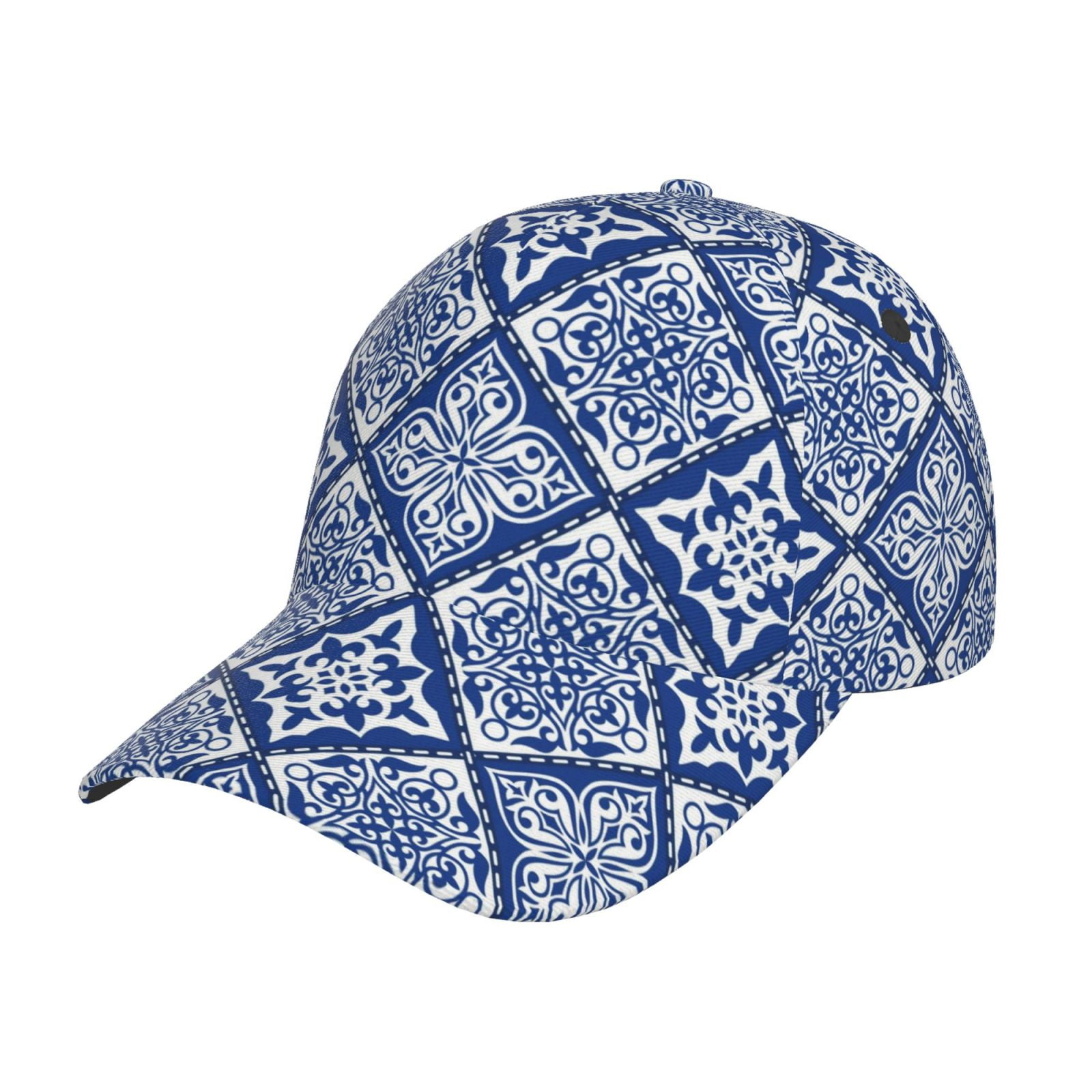 Daiia Stylized Flowers Vintage Boho print Baseball Cap Men Women Golf ...