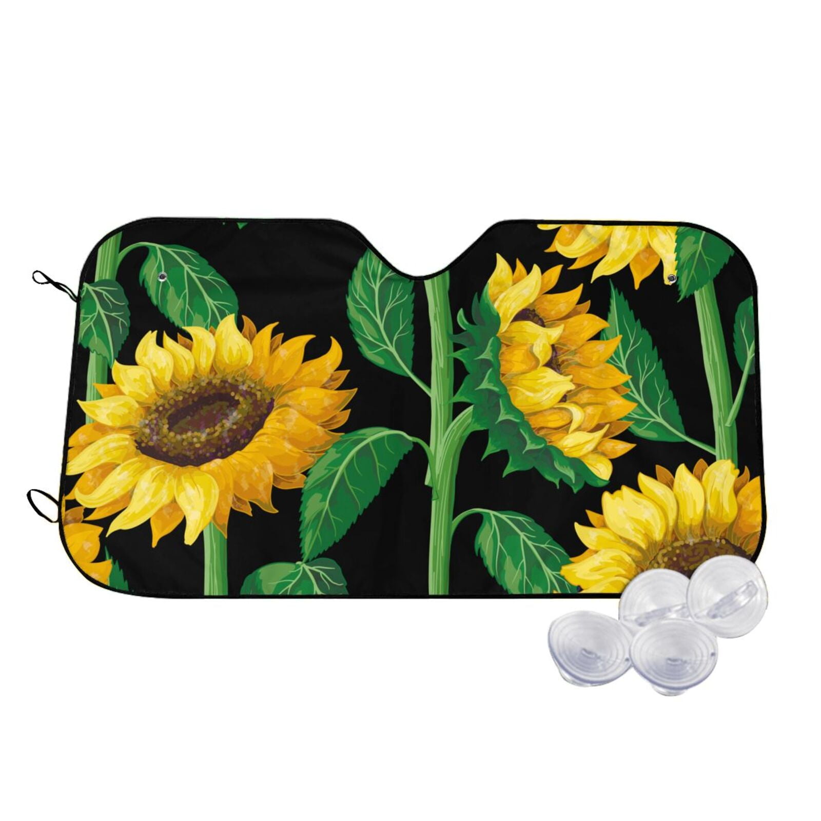 Daiia Sunflower 1 Windshield Sun Shade for Car SUV Truck (Medium ), Car ...
