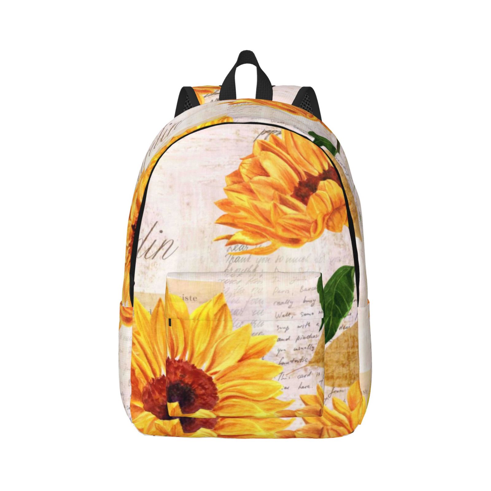 Daiia Sunflower 5 Vintage Canvas Backpack for Men and Women ,Hiking ...