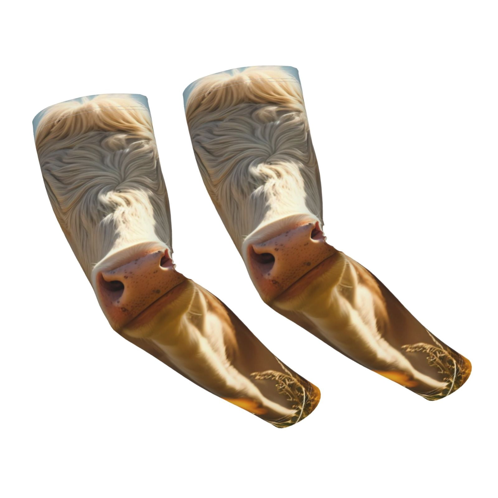 Daiia Sunflower Cow Pasture UV Sun Protection Arm Sleeves - Cooling ...