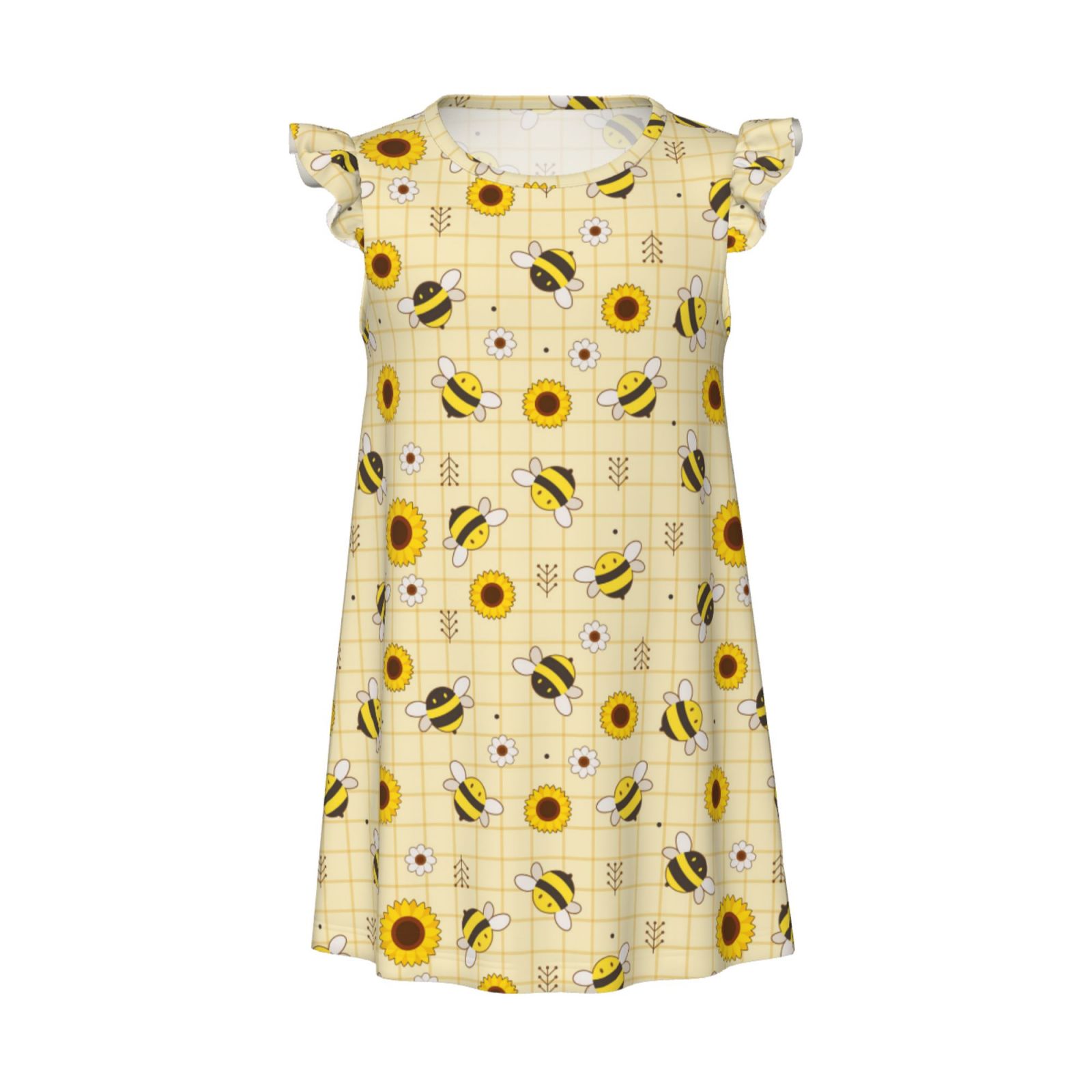 Daiia Sunflowers Bee Girls Nightgowns, Unicorn Nightgown Princess ...