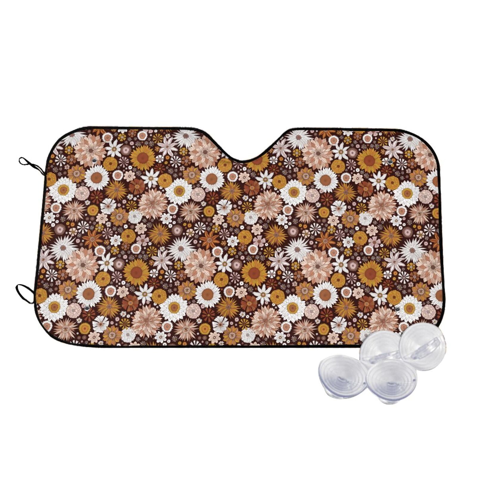 Daiia Sunflowers Windshield Sun Shade for Car SUV Truck (Medium ), Car ...