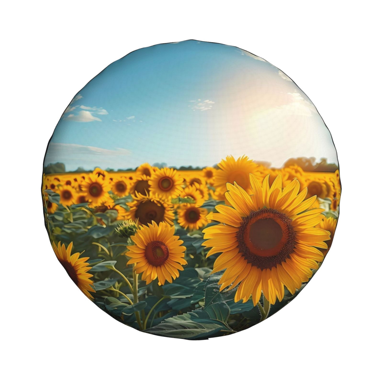 Daiia Sunlit Sunflower Field Tire Covers , Travel Trailer Camper Truck ...