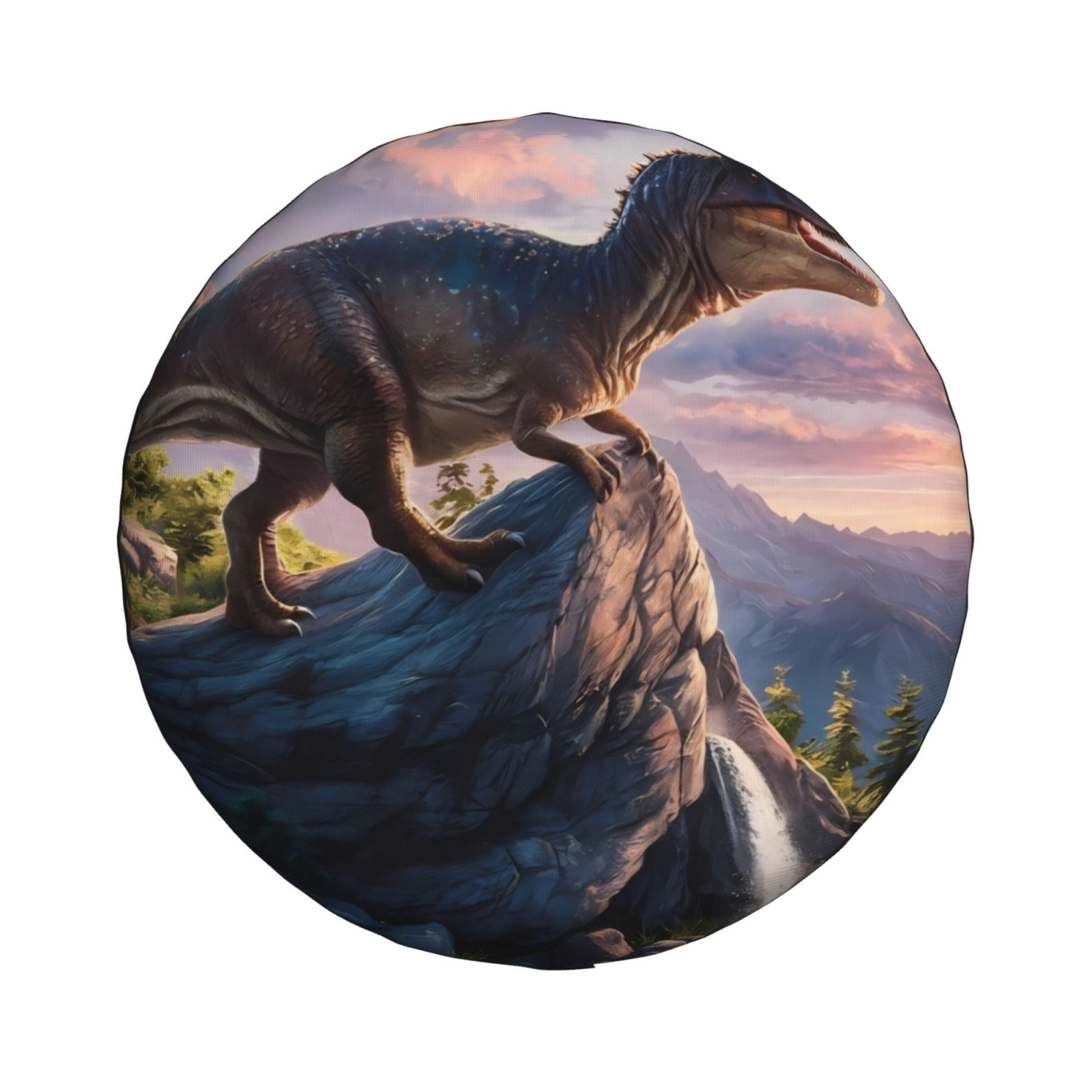 Daiia Sunset Cliff Dinosaur Tire Covers , Travel Trailer Camper Truck ...