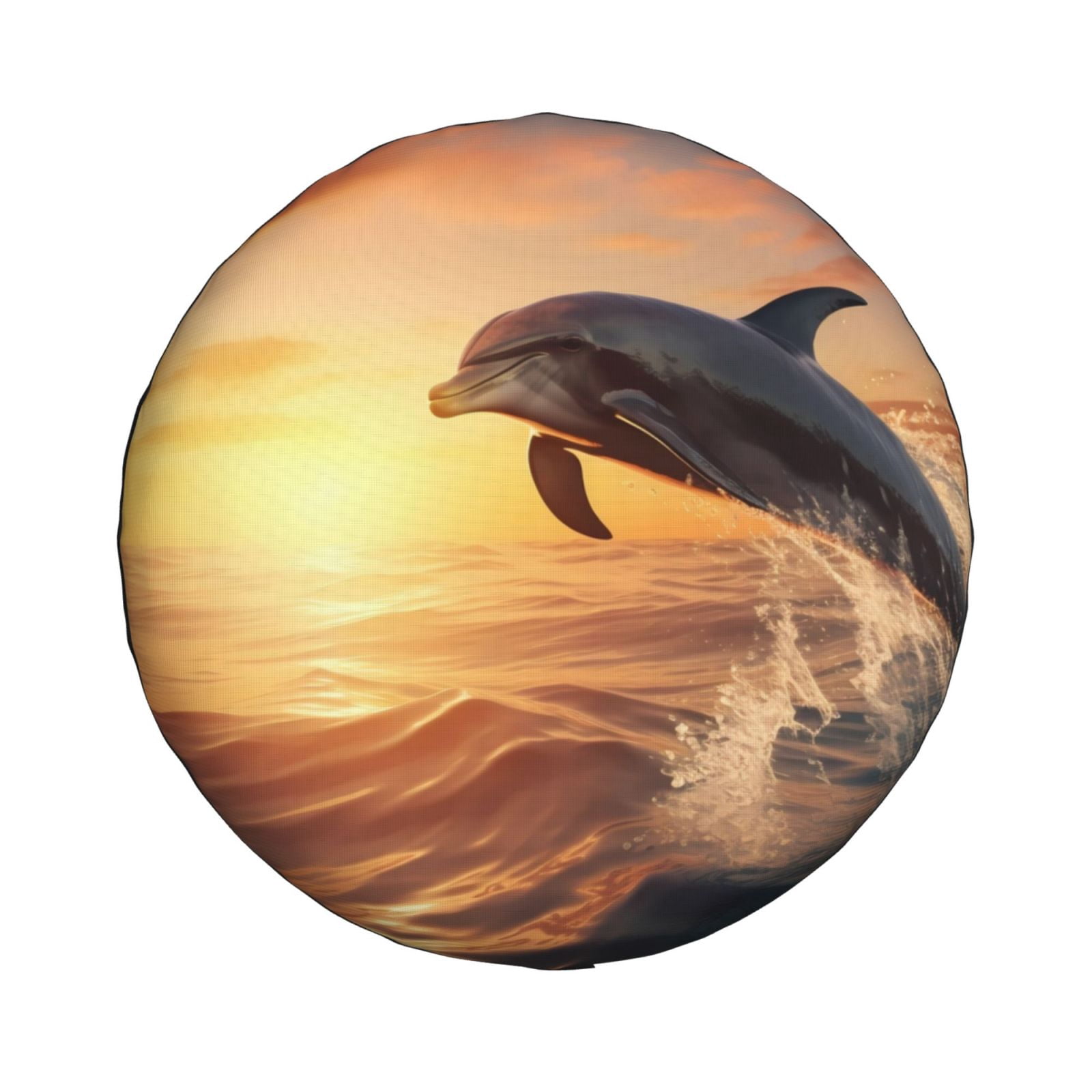 Daiia Sunset Dancing Dolphin A Tire Covers , Travel Trailer Camper ...