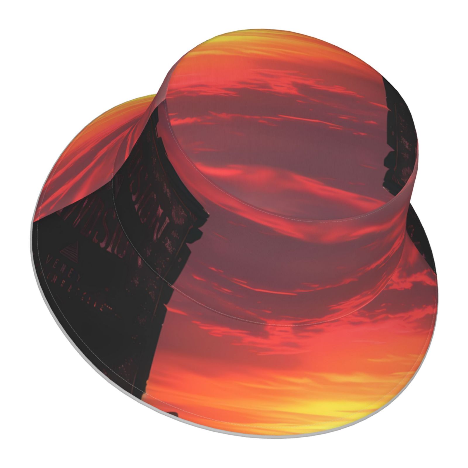 Daiia Sunset Western Desert Cowboy Pattern Bucket Hat - Trendy Cotton ...