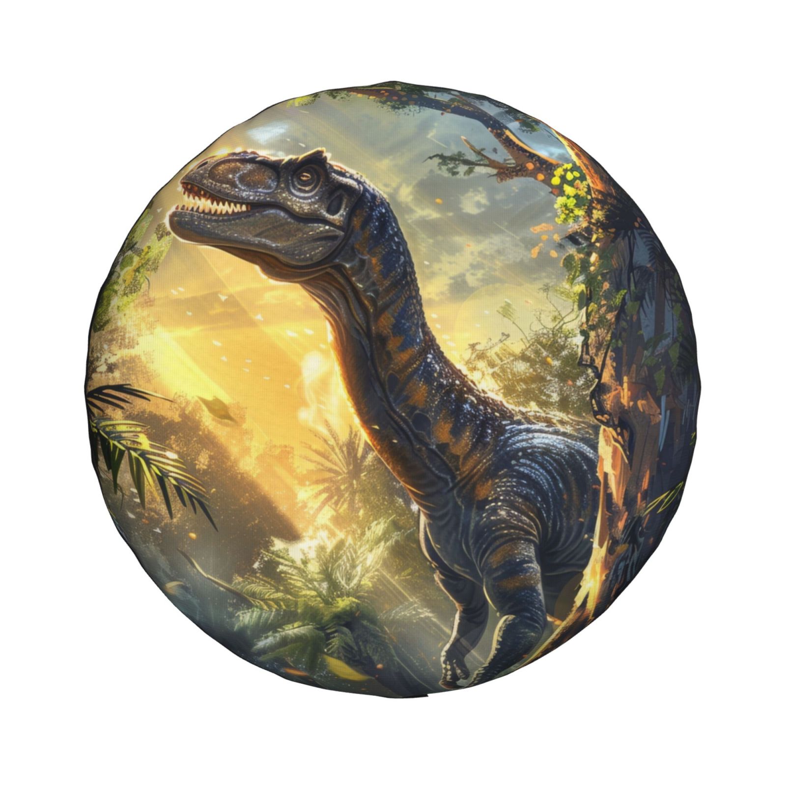 Daiia Sunshine Jungle Dinosaur Tire Covers , Travel Trailer Camper ...