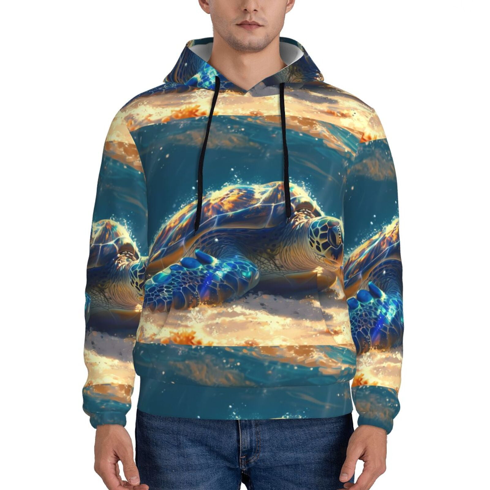 Daiia Sunshine Underwater Sand Turtle for Men's Fashion Hoodies ...