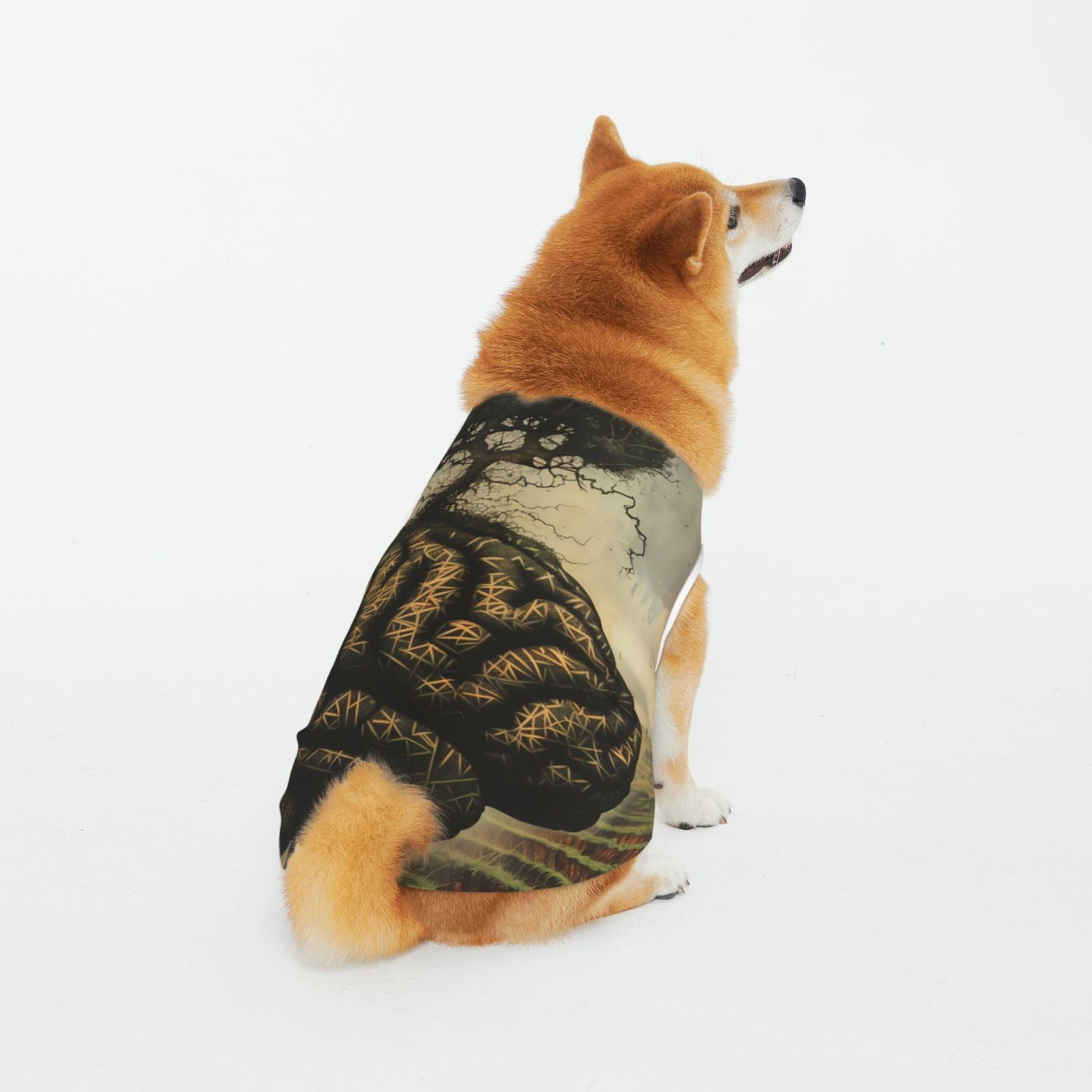 Daiia Surreal Brain Tree Pattern Dog Clothes Dogs Cats Sweater Soft ...