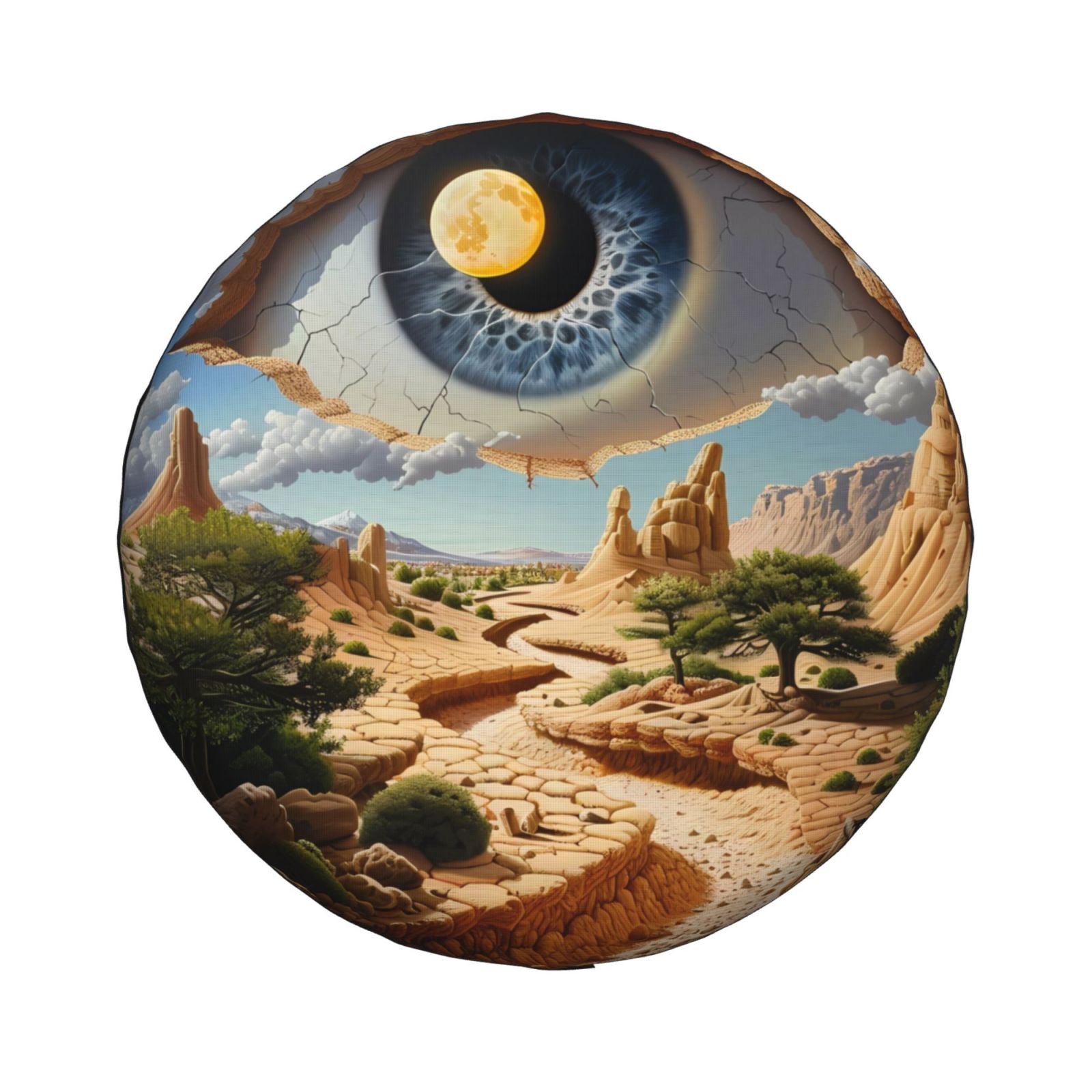 Daiia Surreal Desert Eye Landscape Tire Covers , Travel Trailer Camper ...