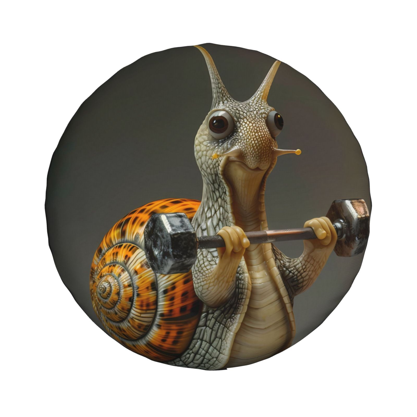 Daiia Surreal Weightlifting Snail Tire Covers , Travel Trailer Camper ...