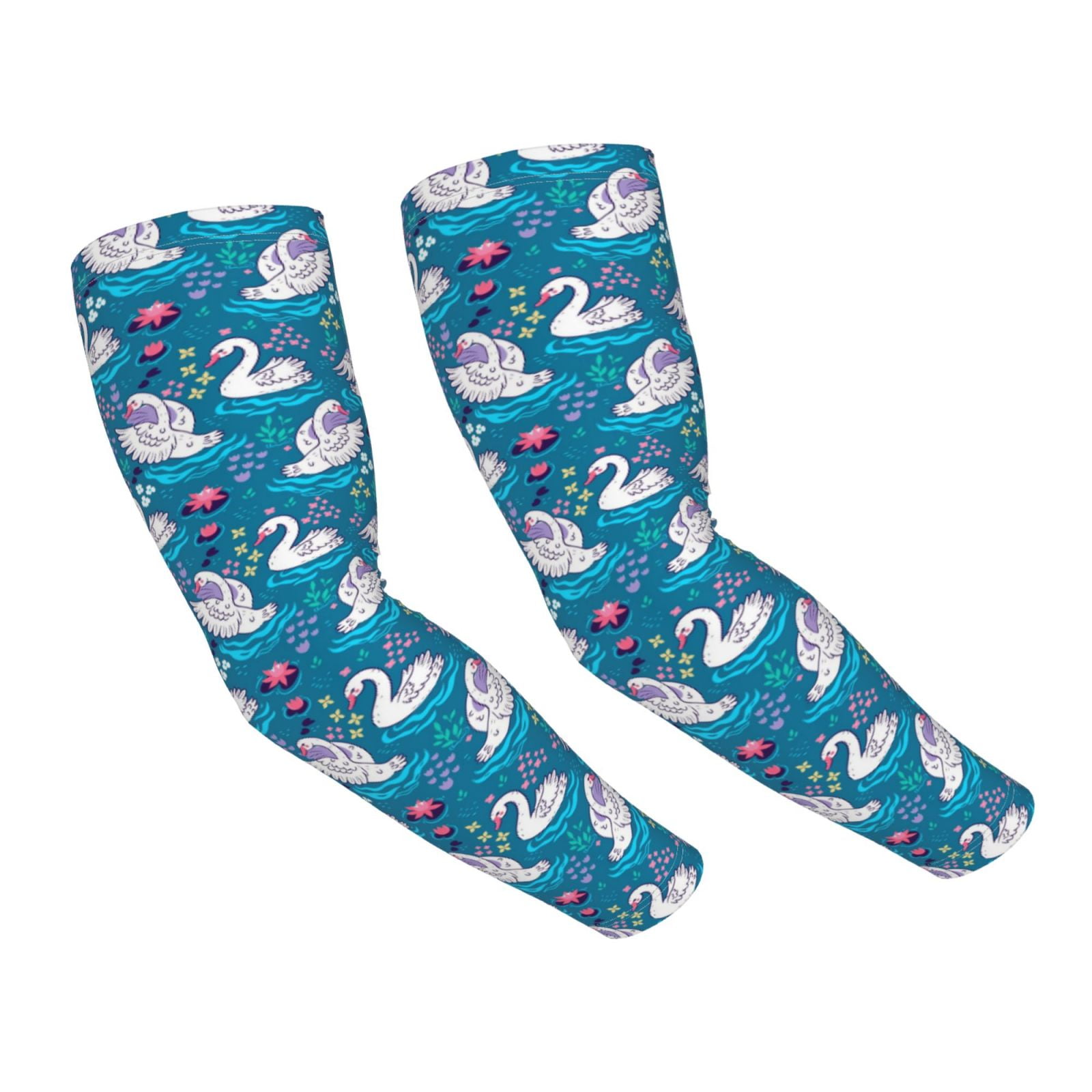 Daiia Swan On The Pond UV Sun Protection Arm Sleeves - Cooling ...
